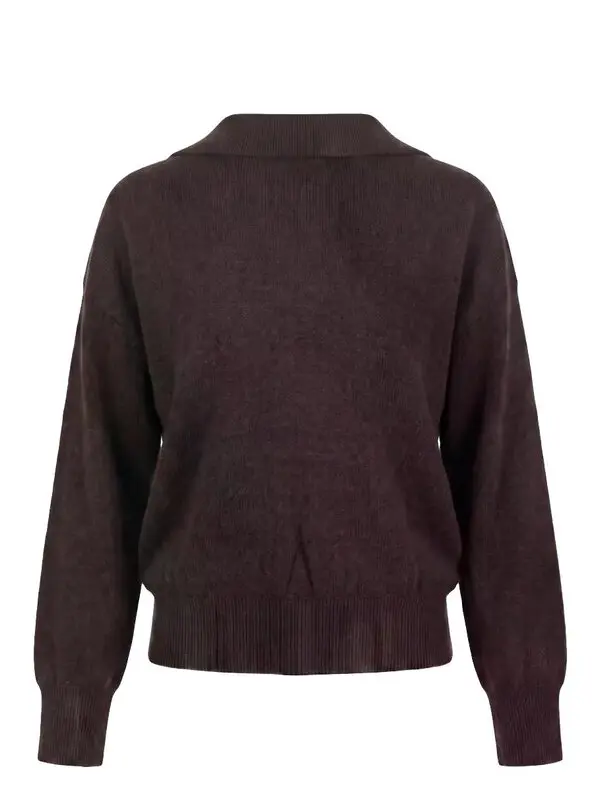 NOTSHY Palmer Cashmere Polo-collar Sweater - Brown