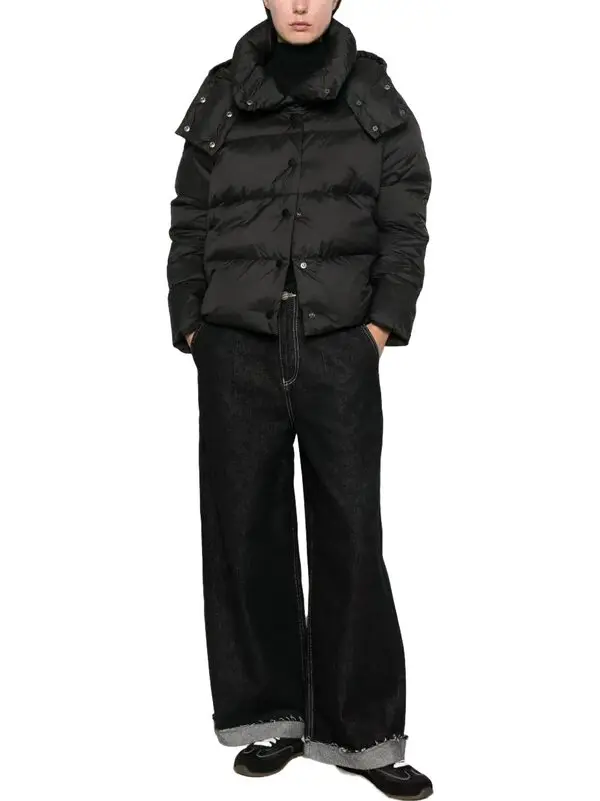 PSOPHIA Quilted Hooded Jacket - Black