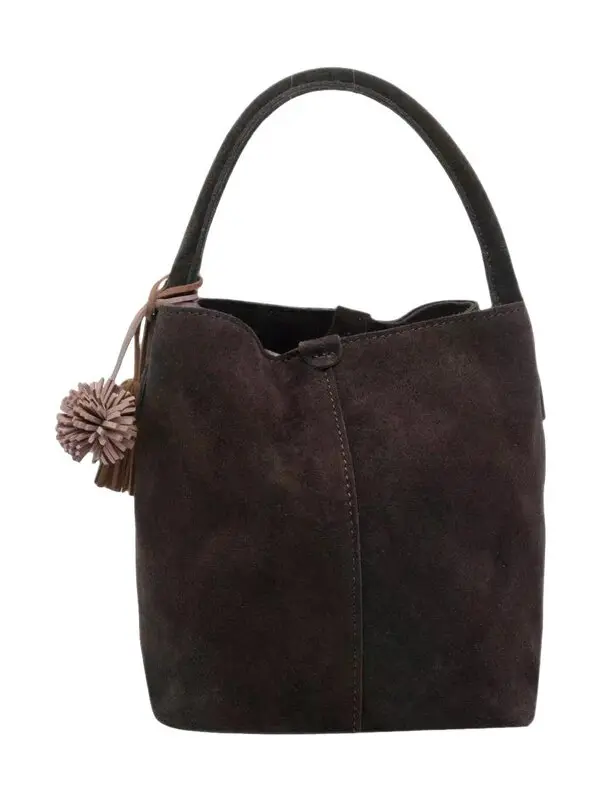 D.a.t.e. Suede Bucket Bag With Tassel Detail - Brown