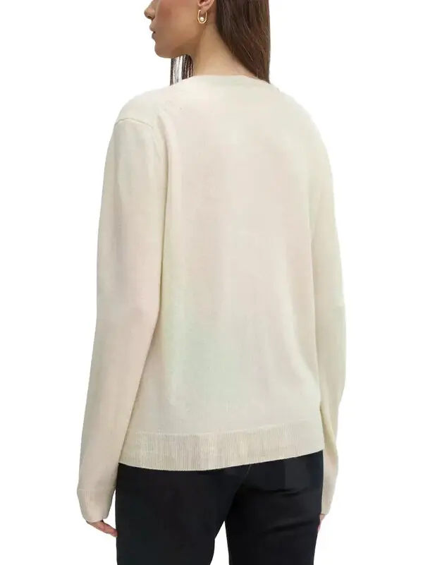 BENETTON Fine Knit Button-up Cardigan - Neutrals