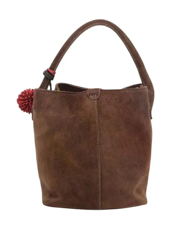 D.a.t.e. Suede Bucket Bag With Tassel Detail - Brown