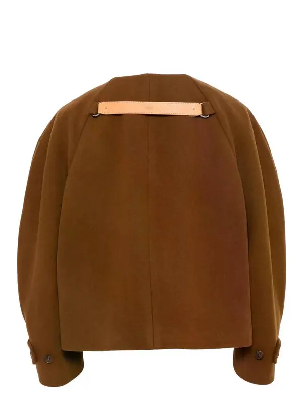 HED MAYNER Button-fastening Raglan-sleeve Jacket - Brown