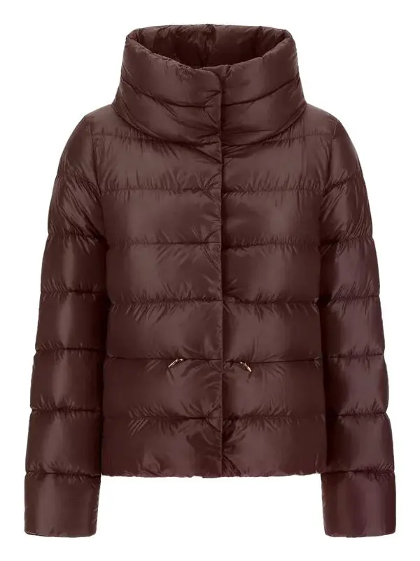 Herno Quilted High-neck Puffer Jacket - Brown