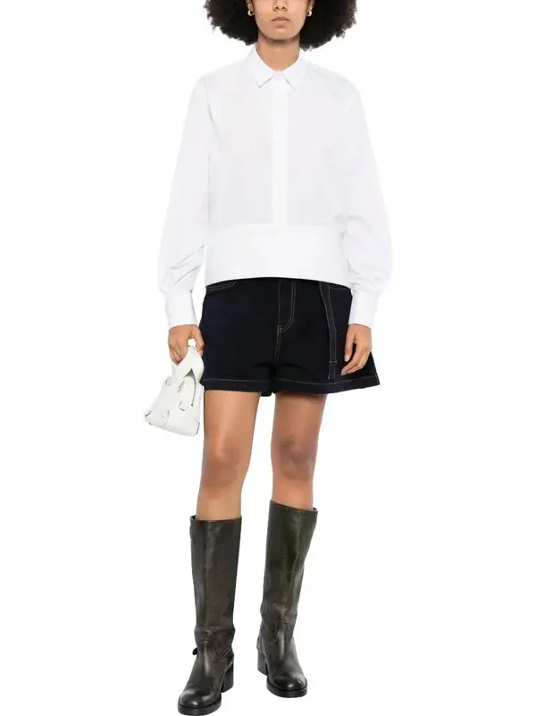 Sacai Contrast Stitch Shorts - Blue