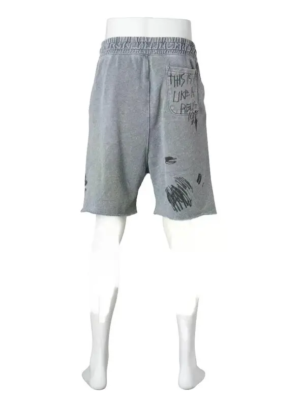 PALY Graphic-print Drawstring Shorts - Grey