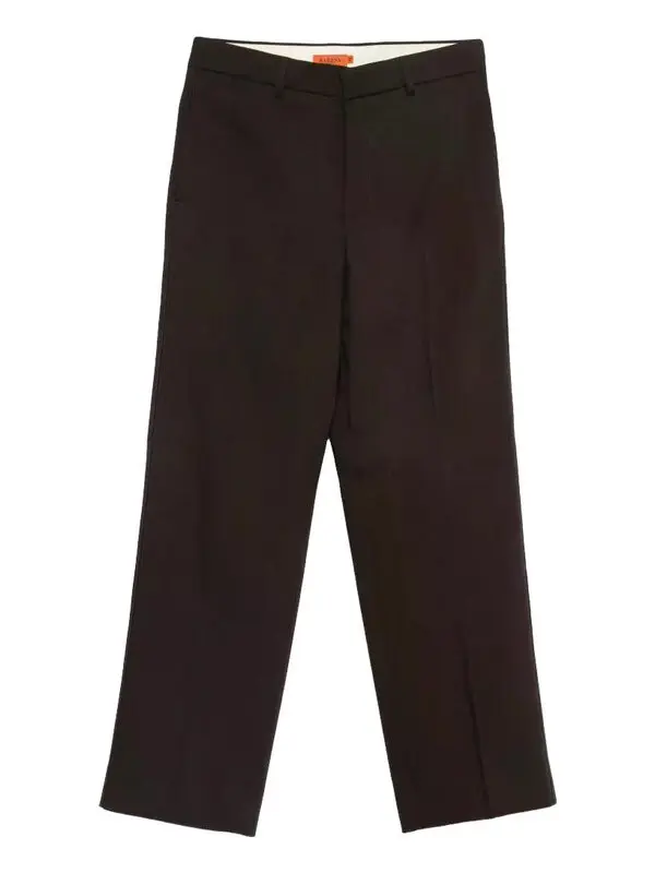 Barena Venezia Pressed Crease Tailored Trousers - Brown