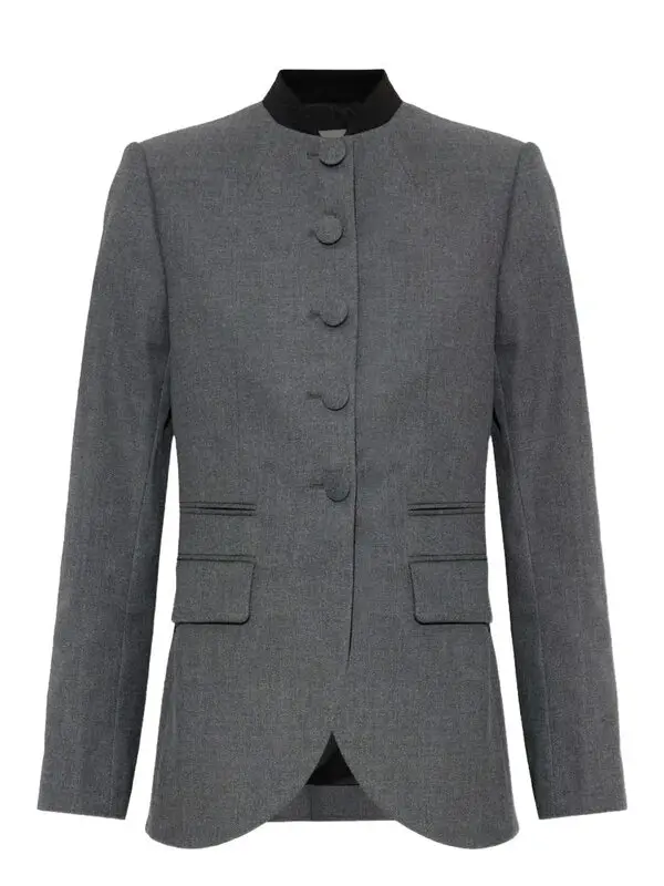 BY MALENE BIRGER Claye Button-up Blazer - Grey