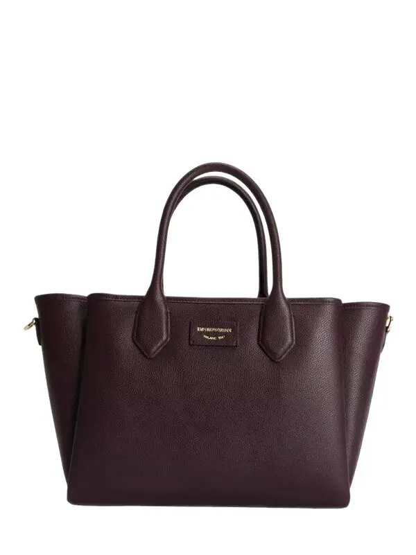 Emporio Armani Logo-patch Tote Bag - Red
