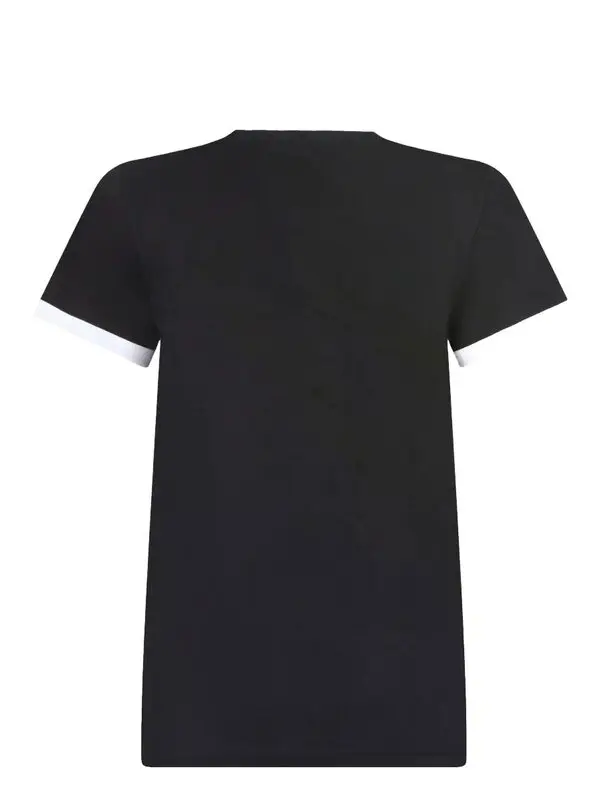 John Richmond Logo-patch Ringer T-shirt - Black