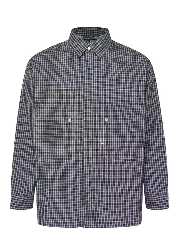 Comme Des Garçons Check-print Shirt - Black