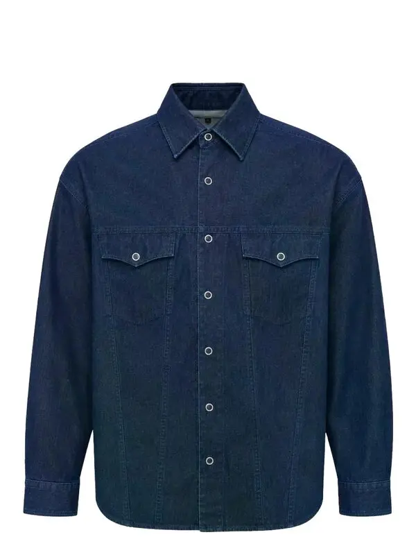 Comme Des Garçons Button-up Denim Shirt - Blue