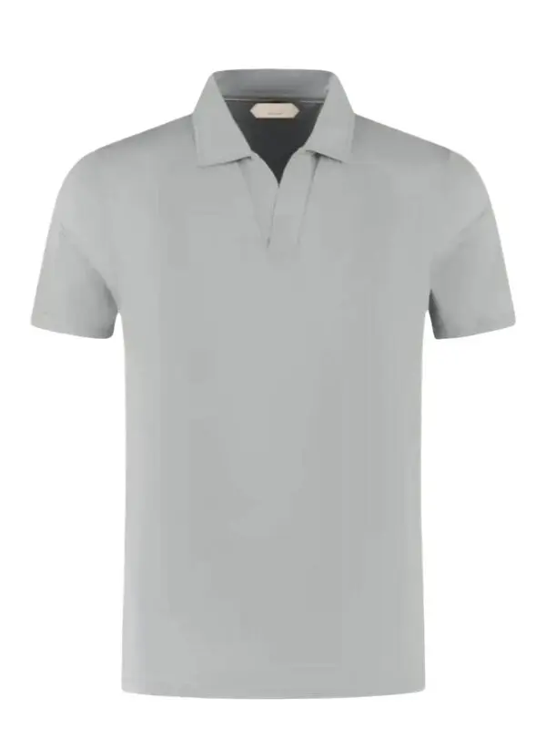 AURELIEN Buttonless Short-sleeve T-shirt - Grey