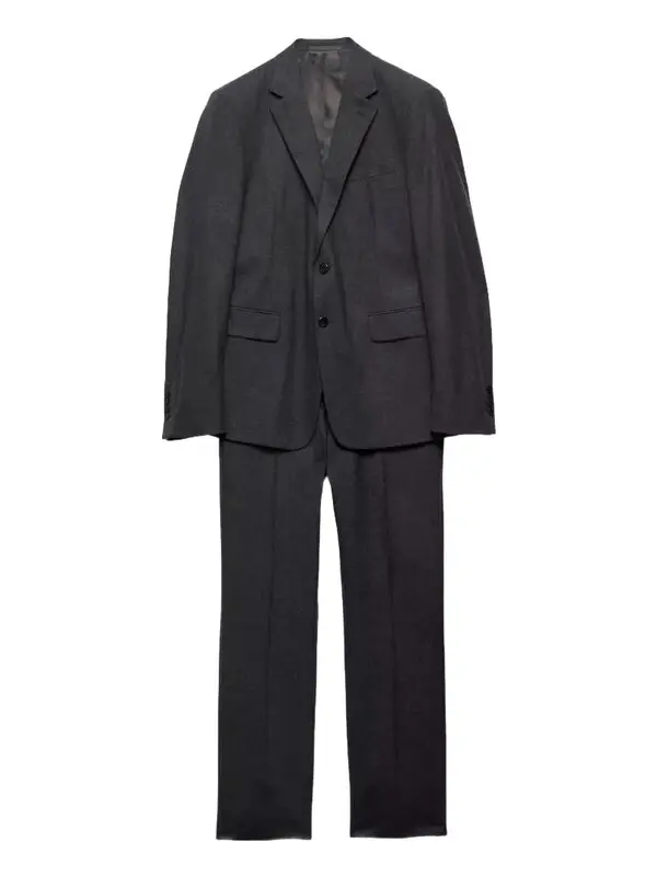 Prada Single-breasted Cashmere-blend Suit - Grey