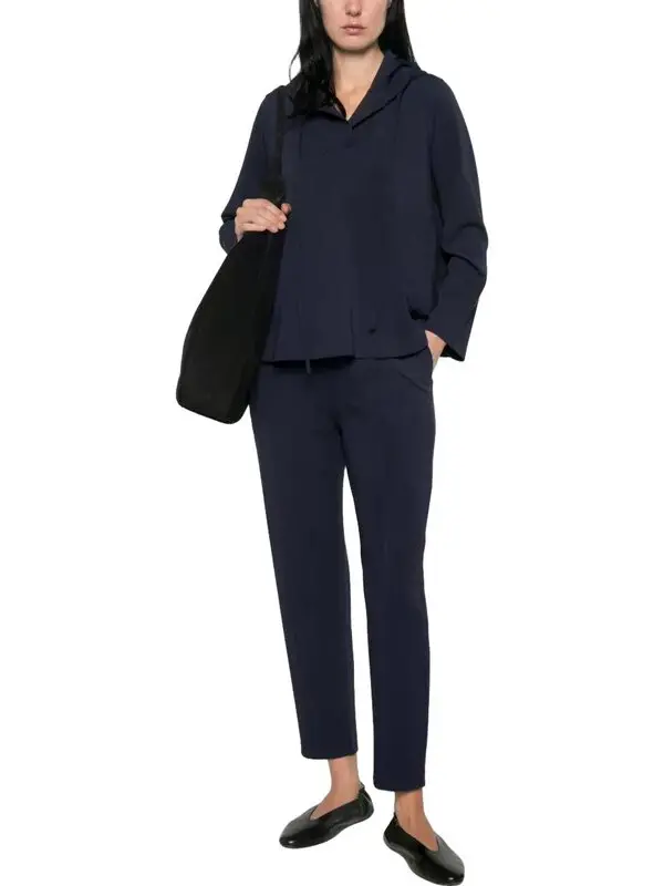 PSOPHIA Drawstring Tapered Trousers - Blue