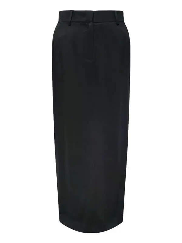 CLUB21 COLLECTION Ambre Crepe-texture Skirt - Black