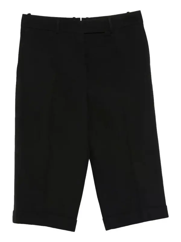 TOM FORD Pressed-crease Turned-up Trousers - Black