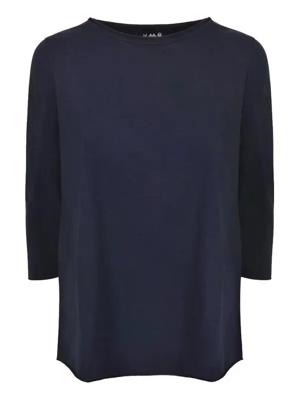 Labo.art Boat Neck Long Sleeve T-shirt - Blue