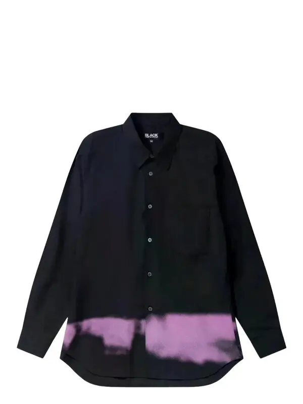 Comme Des Garçons Spray Paint Effect Shirt - Black