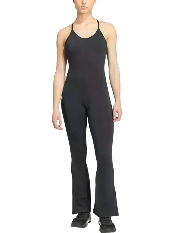 Adidas All Me Flare Open-back Jumpsuit - Black