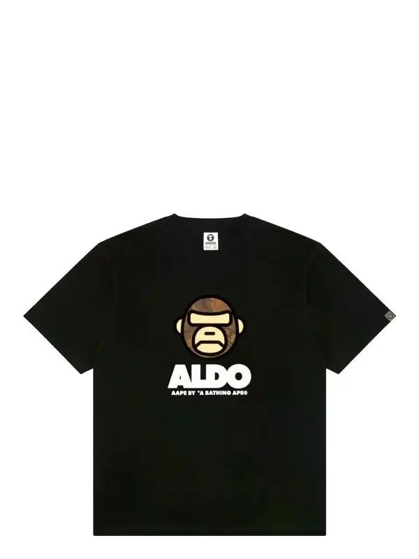 AAPE BY *A BATHING APE Aldo Crew-neck T-shirt - Black