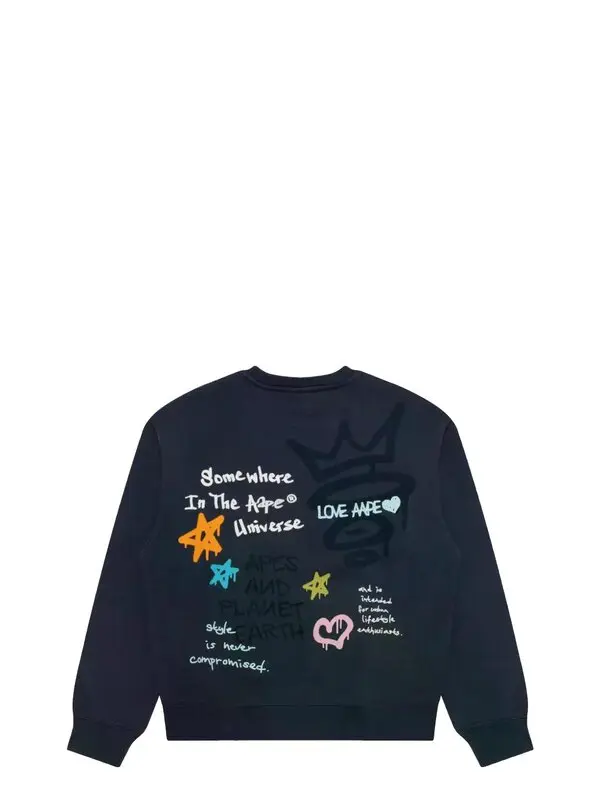 AAPE BY *A BATHING APE Moonface Sweatshirt - Blue