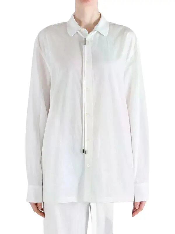 Issey Miyake Monsieur Bolo-tie Shirt - White