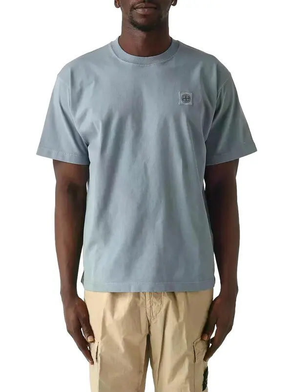 Stone Island 2100030 Combed Organic Cotton Jersey T-shirt - Blue