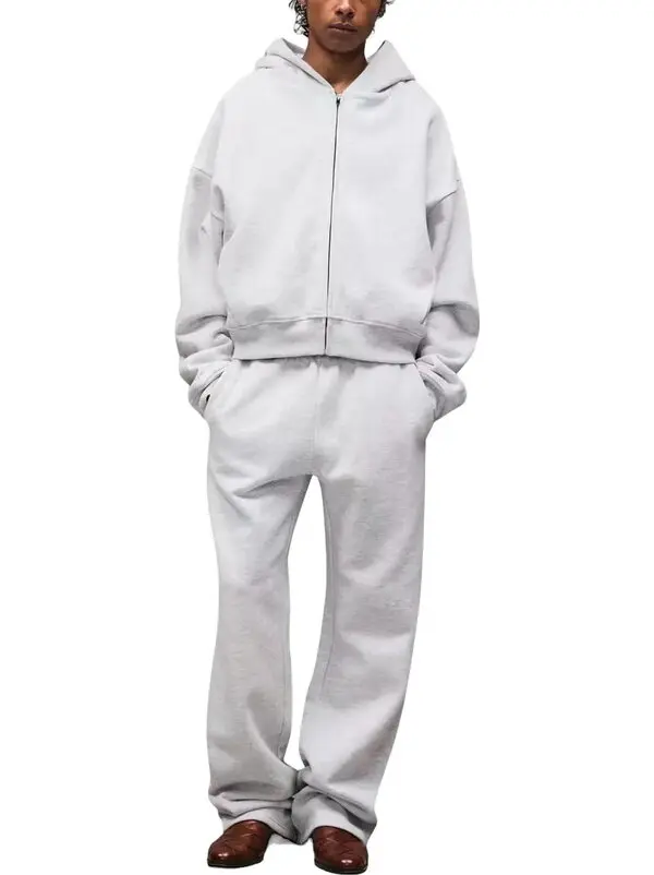 ENTIRE STUDIOS Zip-up Dropped-shoulder Hoodie - Grey