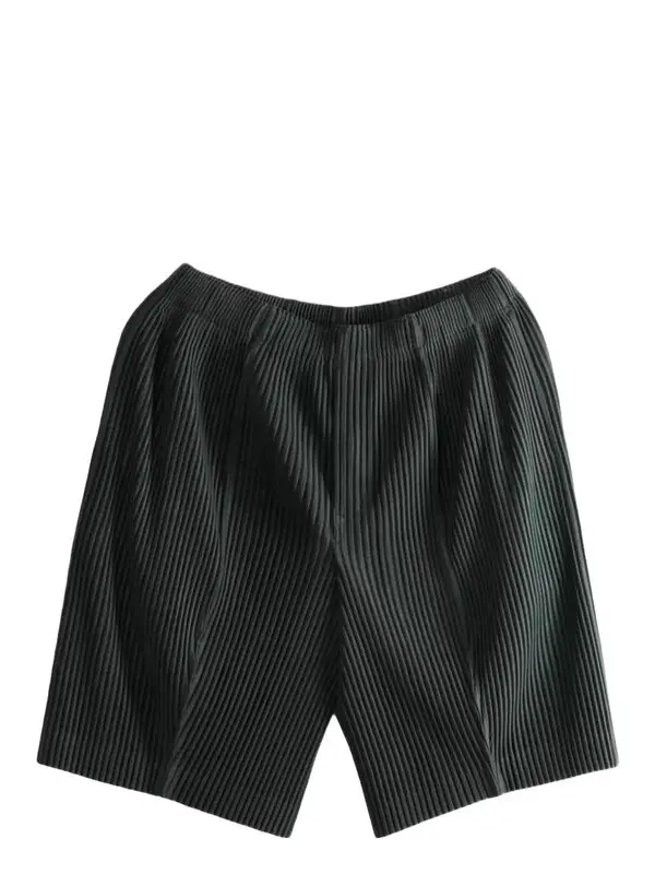 Issey Miyake Pleated Knee-length Shorts - Grey