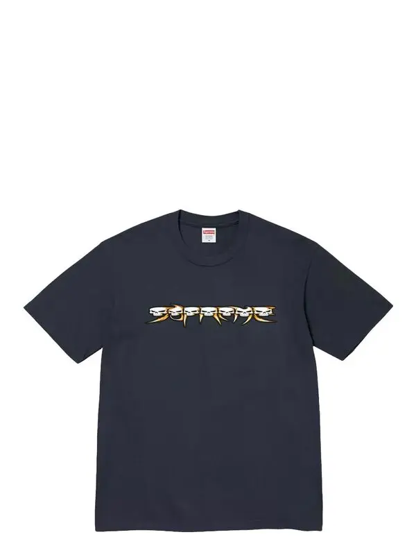 Supreme Skulls-print T-shirt - Black