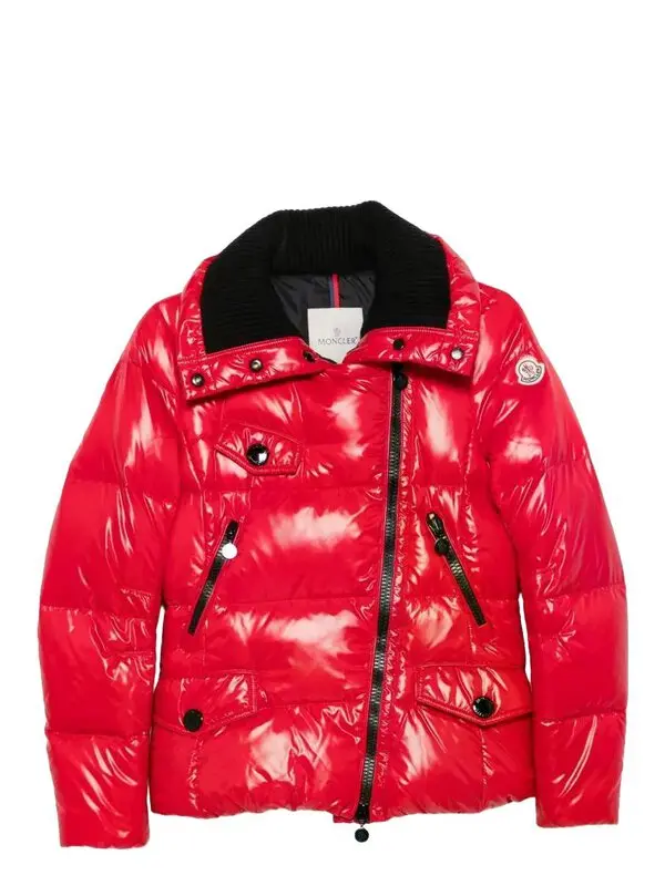 Moncler Padded Asymmetric Zip Jacket - Red