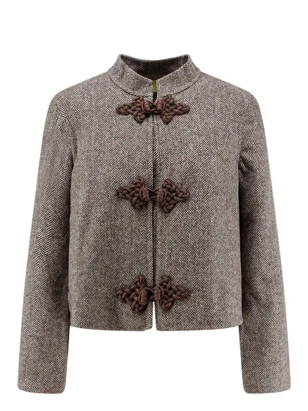 PHILIPPA 1970 Aria Wool Blend Jacket - Brown