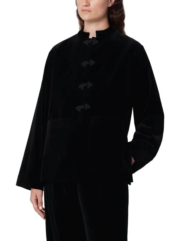 RÓHE Velvet Pankou Fastening Jacket - Black