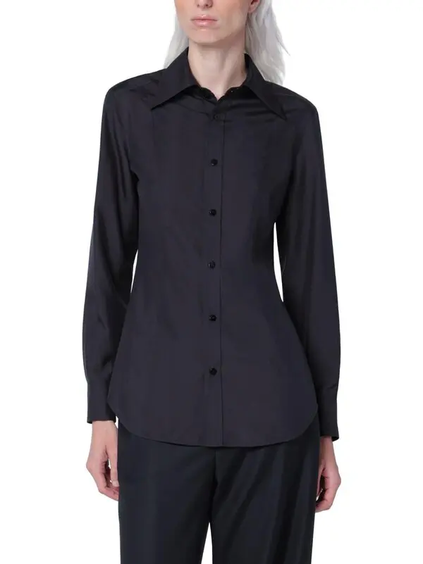 Gucci Silk Poplin Shirt - Blue