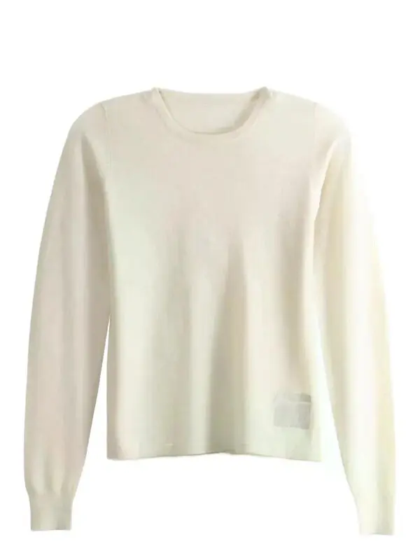 Frenckenberger Fine Knit Long Sleeve T-shirt - Neutrals