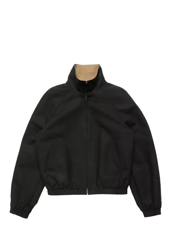 Acne Studios Embroidered Logo Zip-up Jacket - Black