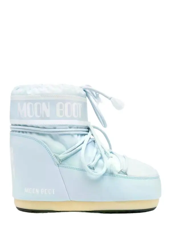 Moon Boot Icon Logo-print Lace-up Boots - Blue
