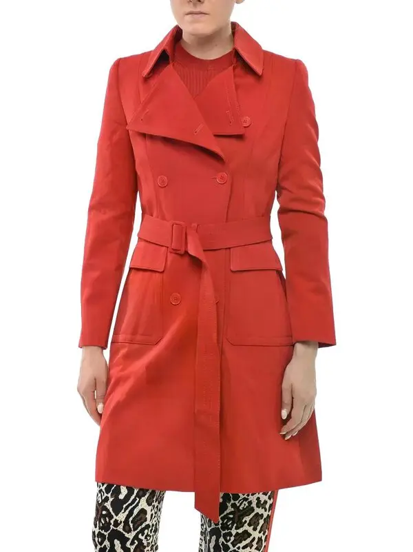 Stella McCartney Double-breasted Trench Coat - Red