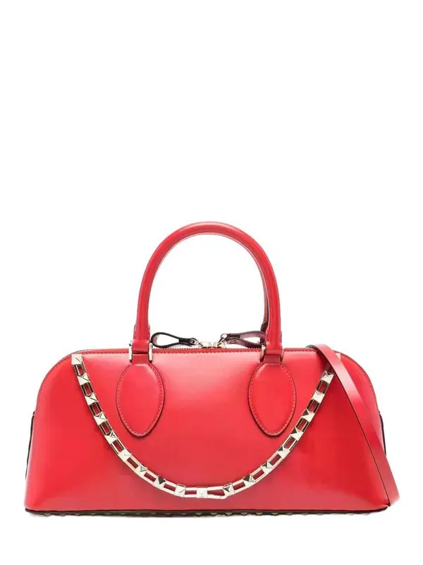 Valentino Garavani Rockstud Embellished Tote Bag - Red