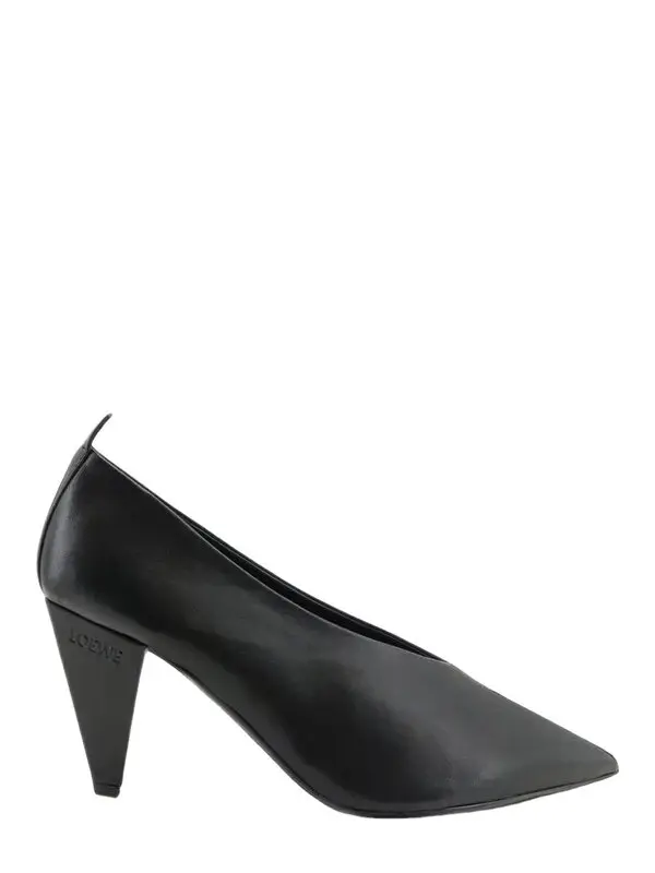 Loewe Origami Cubic Leather Pumps - Black