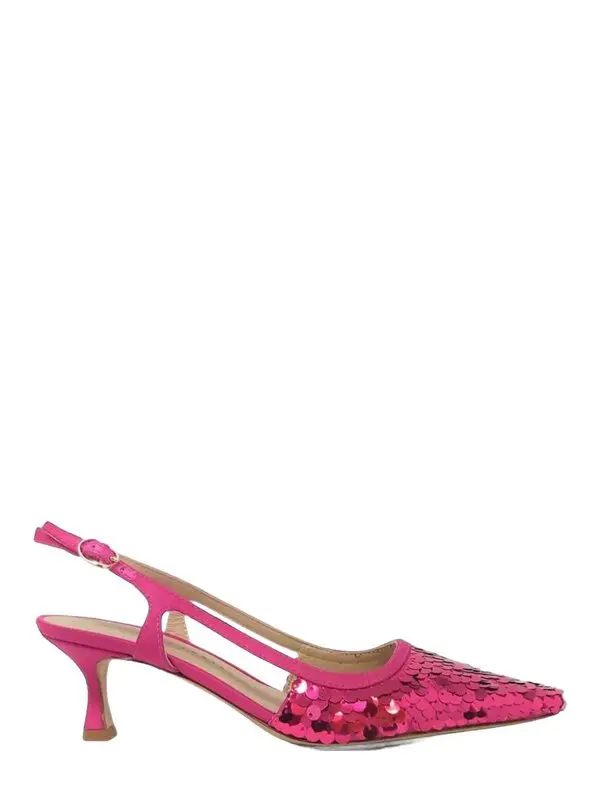 MADISON MAISON Sequin-embellished Slingback Pumps - Pink