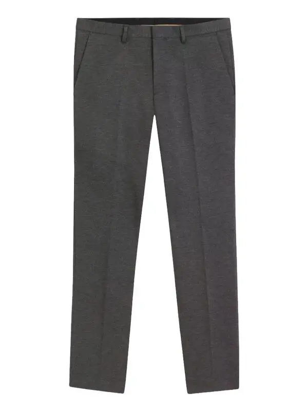 Hugo Melange Stretch Wool Extra-slim-fit Dress Trousers - Grey