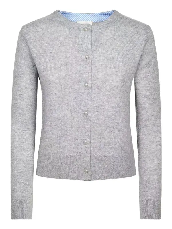 FORTE_FORTE Button-up Knitted Cardigan - Grey