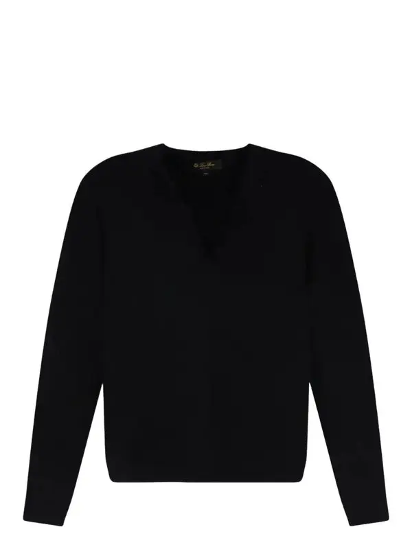 Loro Piana Siena V-neck Sweater - Black
