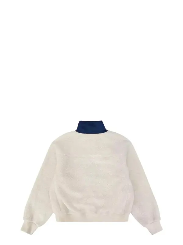 ENTIRE STUDIOS Fleece-texture Quarter-zip Sweater - Neutrals