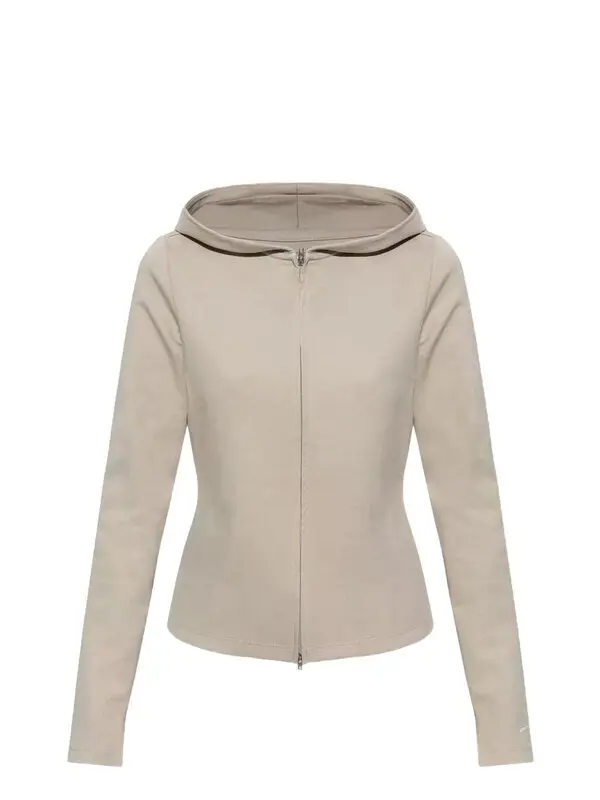 Nike Jersey Texture Zip-up Hoodie - Neutrals