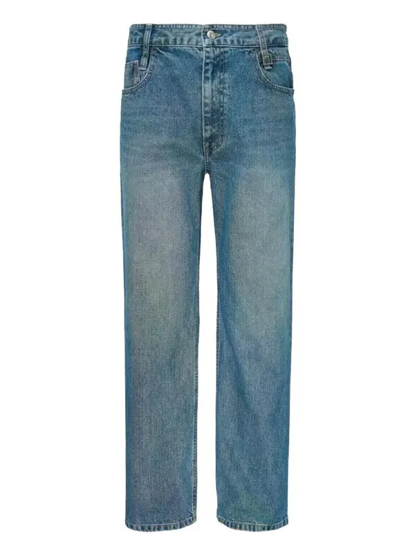 WOOYOUNGMI Faded Effect Straight-leg Jeans - Blue