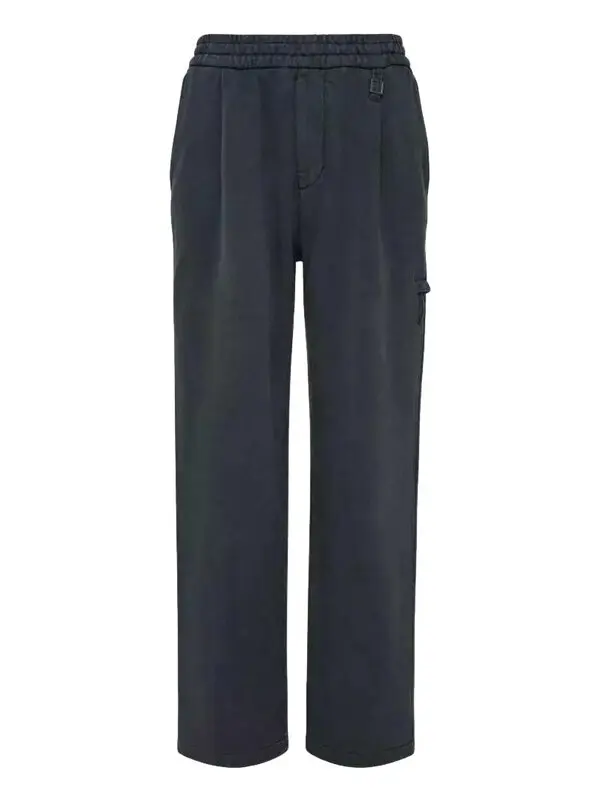 WOOYOUNGMI Elastic-waistband Pleated Track Pants - Grey