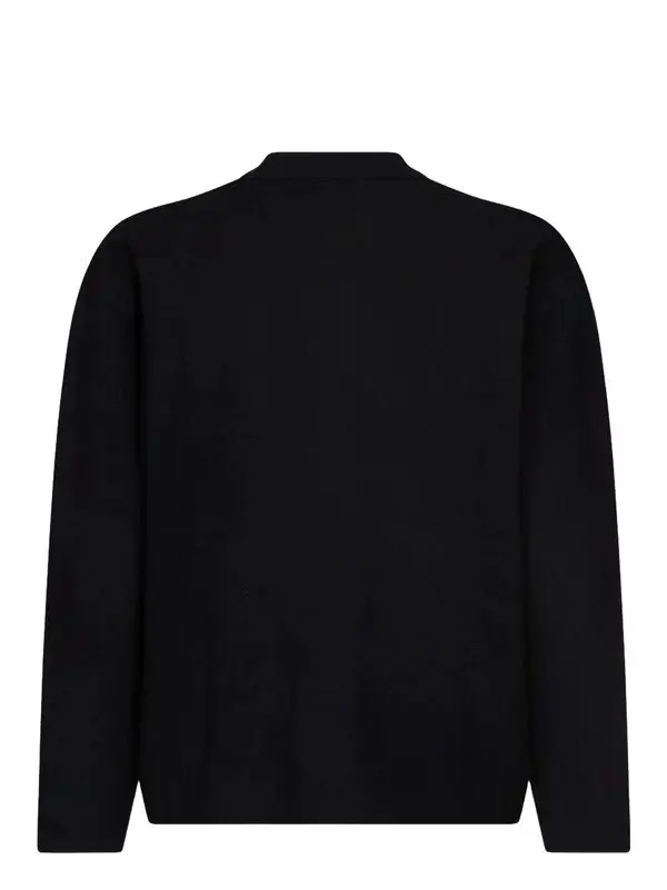 HEVO Mar Grande Long-sleeve Polo Shirt - Black