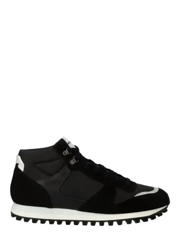 Novesta Panelled High-top Sneakers - Black